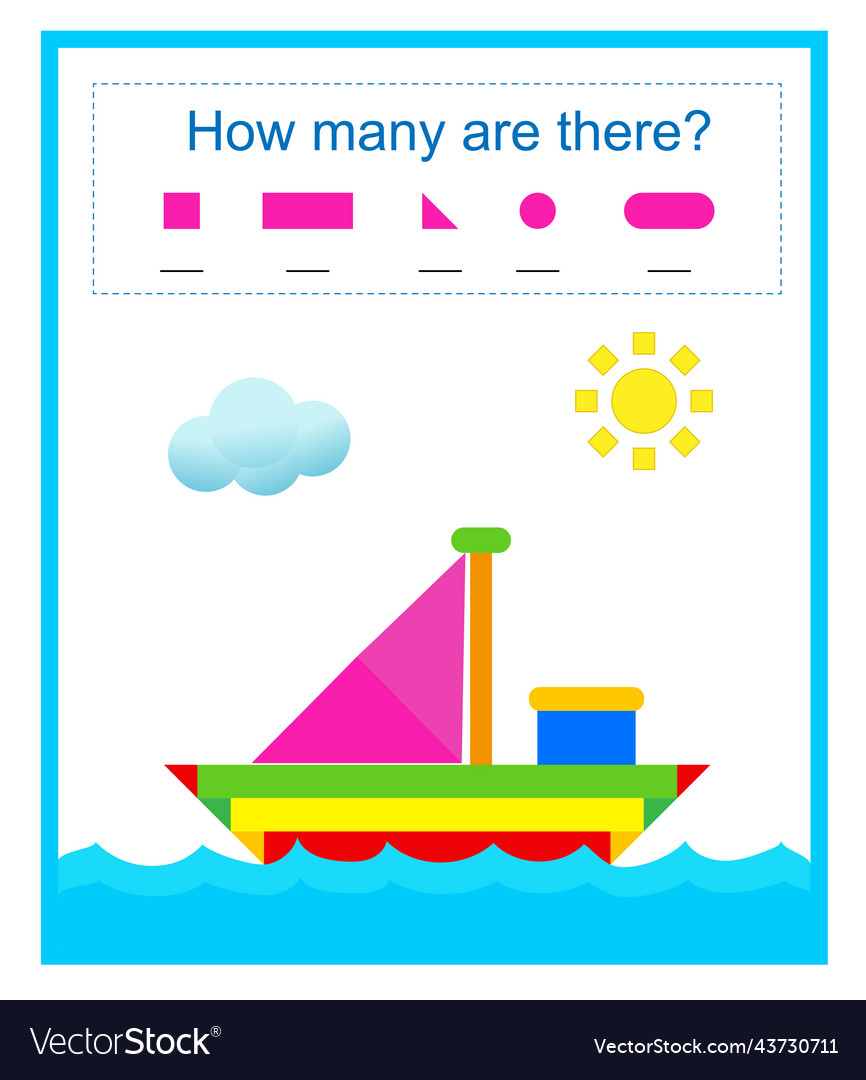 Math Activity For Kids How Many Royalty Free Vector Image Math Activity For Kids How Many Royalty Free Vector Image