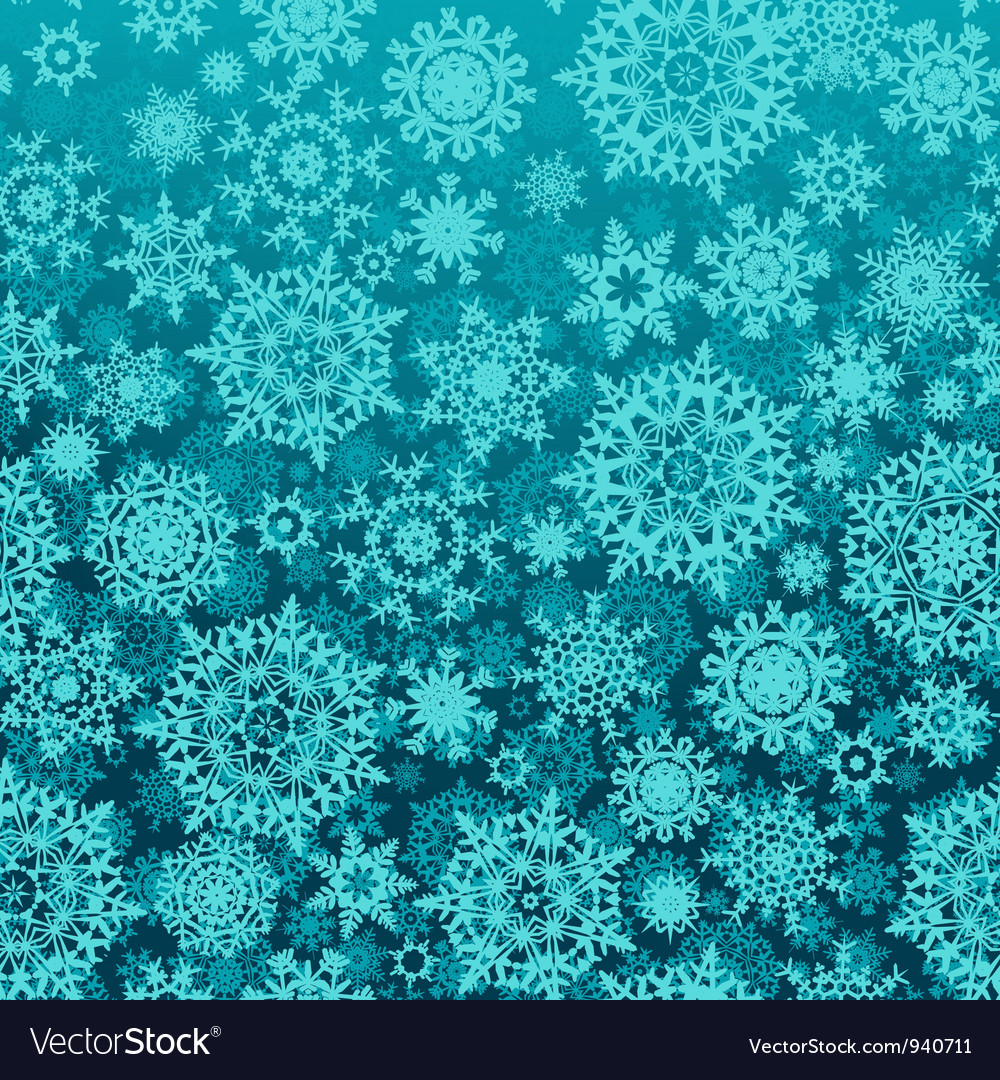 Seamless snow flakes pattern Royalty Free Vector Image
