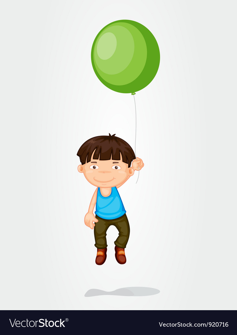Balloon boy Royalty Free Vector Image - VectorStock