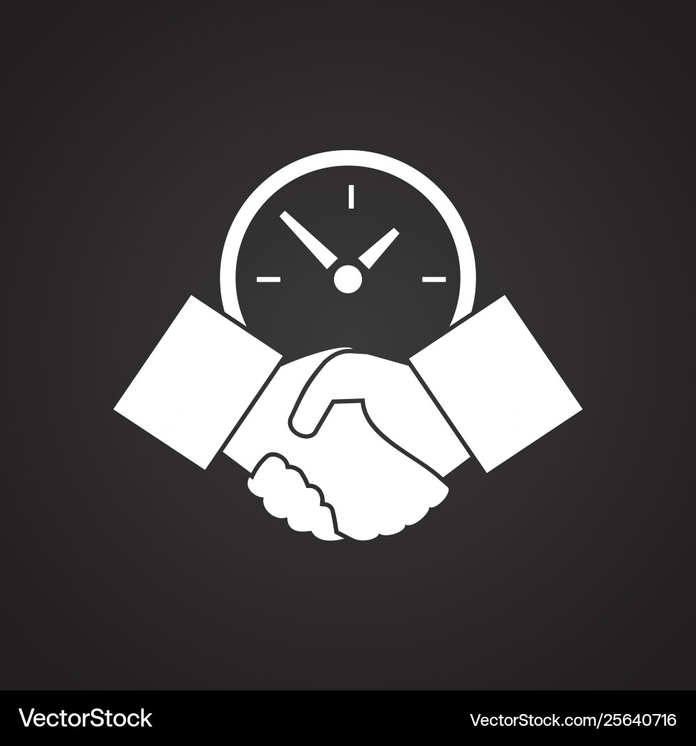 Business related icon on background for graphic Vector Image