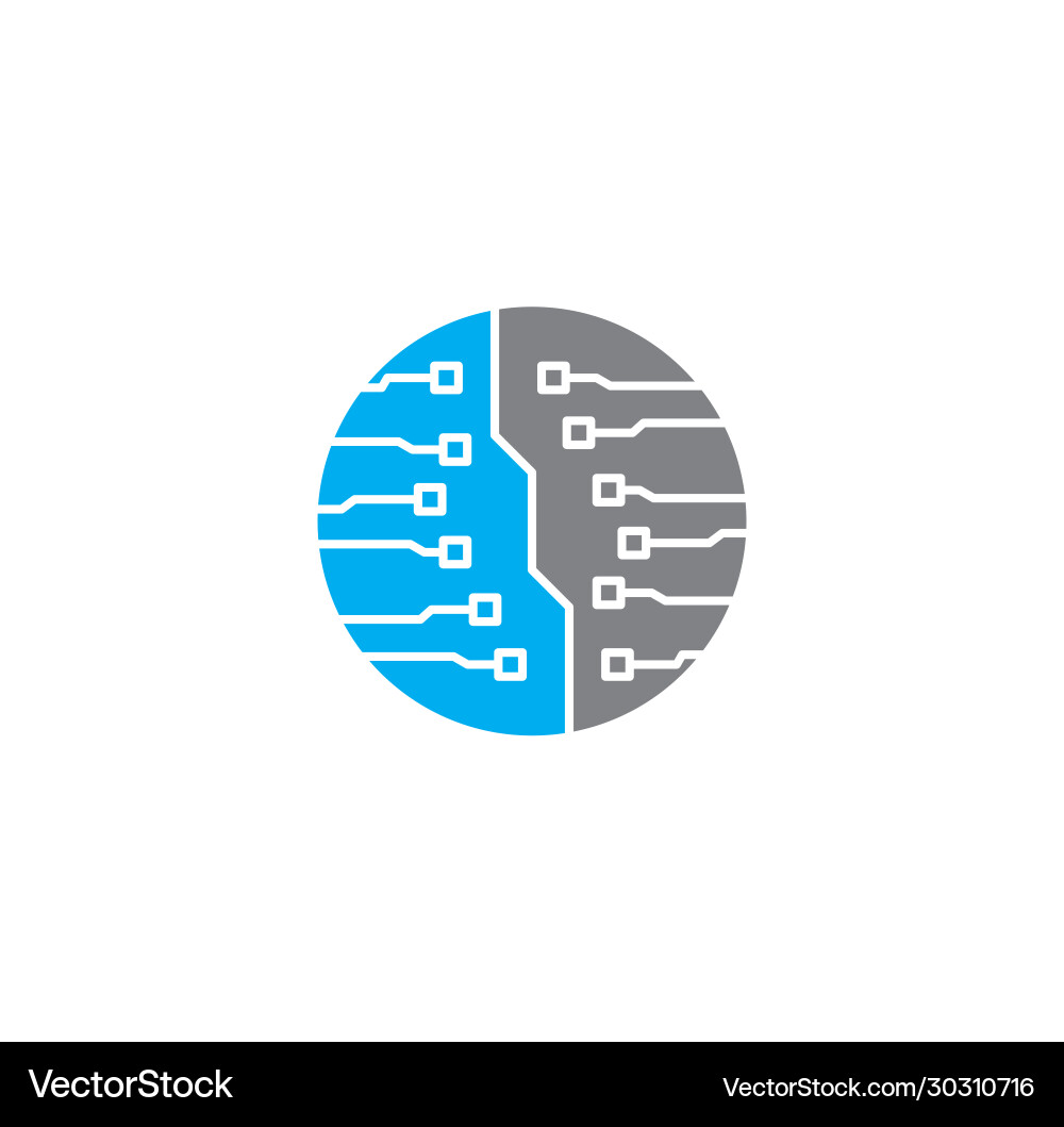 Circuit related icon on background for graphic Vector Image