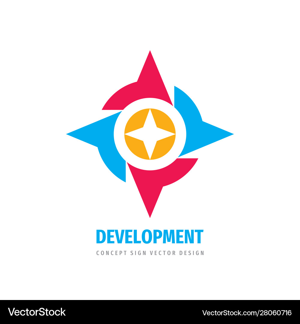 Company - concept business logo template Vector Image