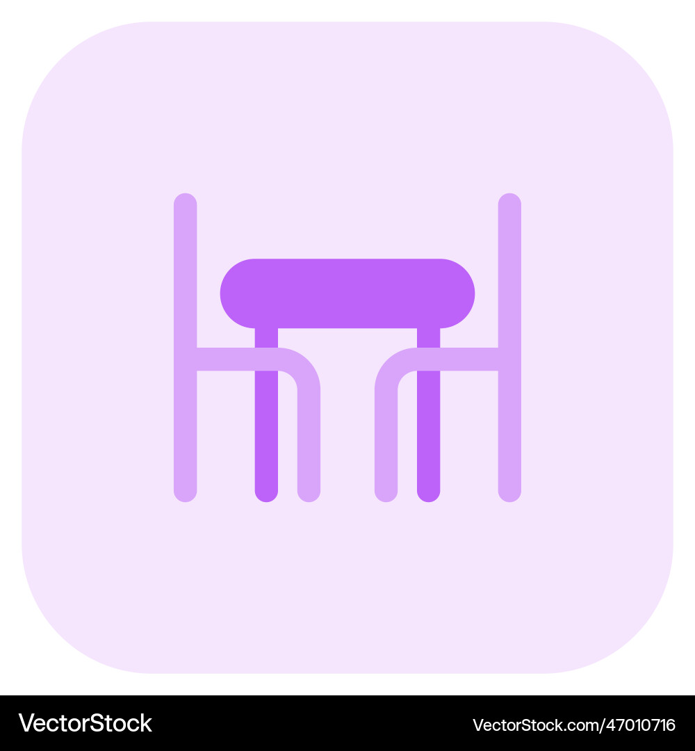 Small wooden table for the dining room Royalty Free Vector