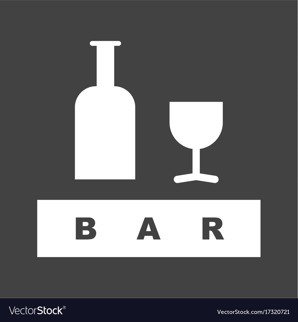 Bar sign Royalty Free Vector Image - VectorStock