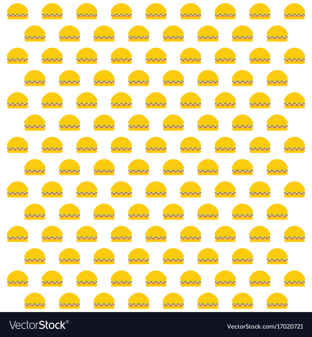 Burger pattern design Royalty Free Vector Image