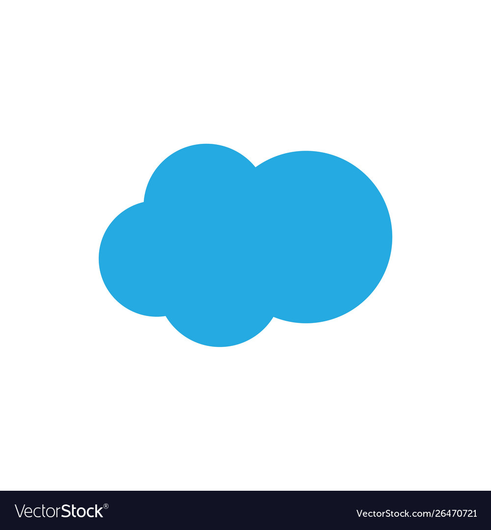Cloud template Royalty Free Vector Image - VectorStock