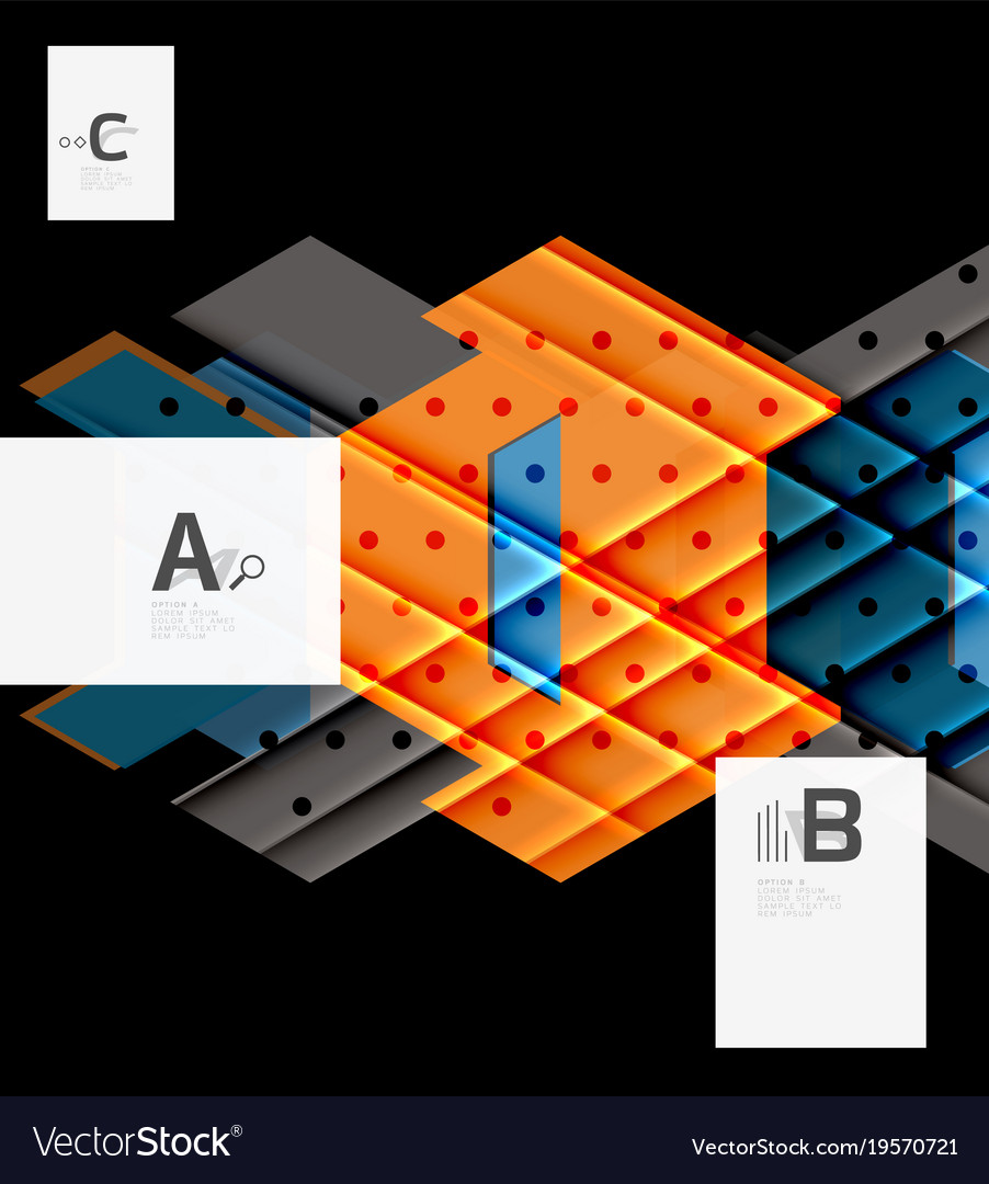 Color triangles background design Royalty Free Vector Image