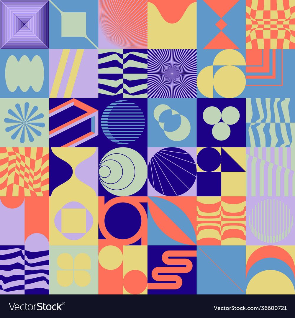 Colorful geometric pattern design Royalty Free Vector Image