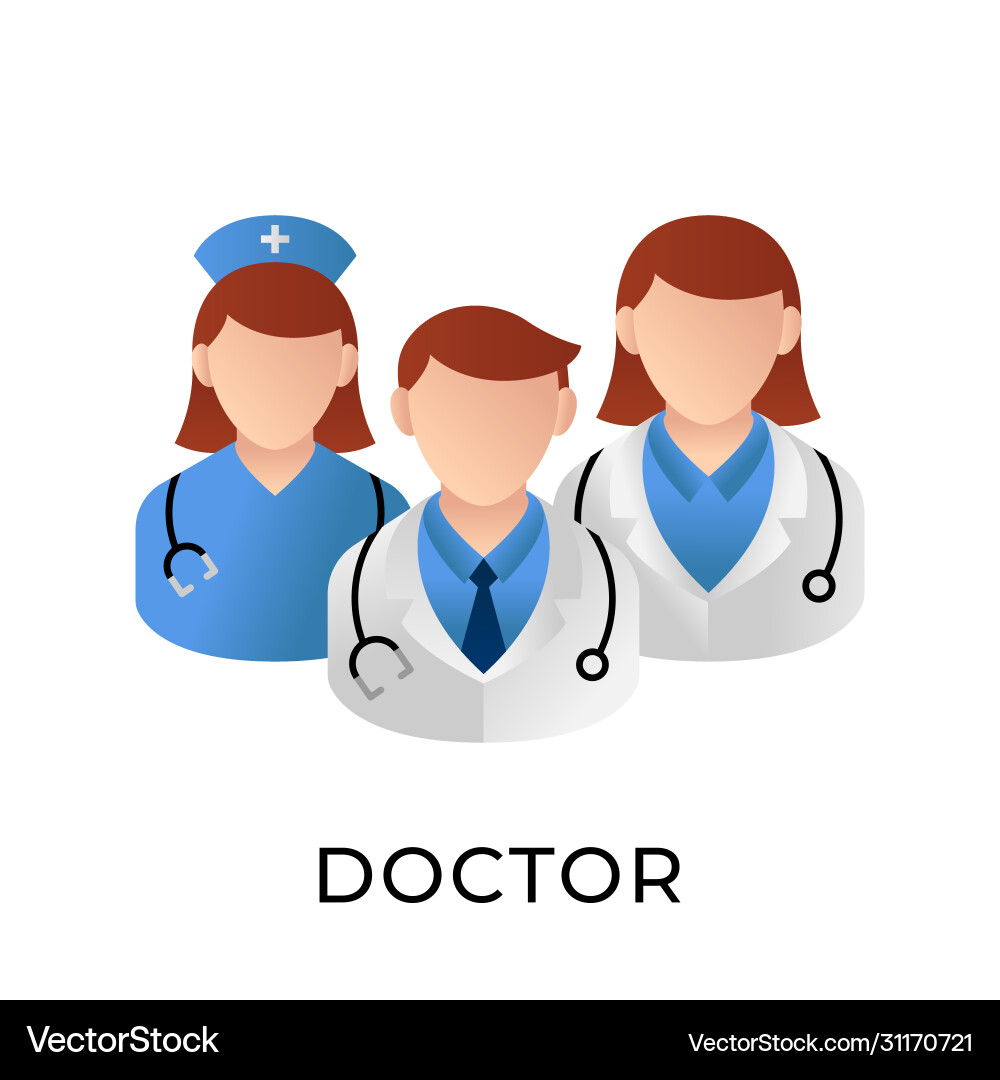 Doctor icon medical template Royalty Free Vector Image