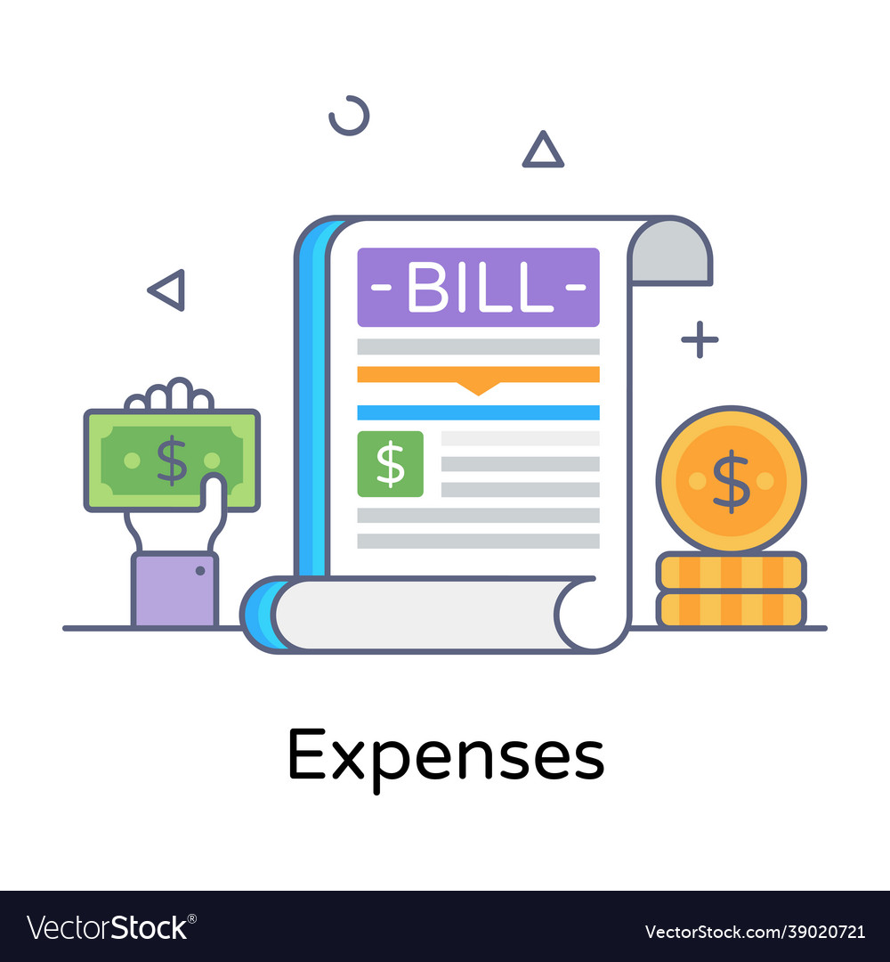 Expenses Royalty Free Vector Image - VectorStock