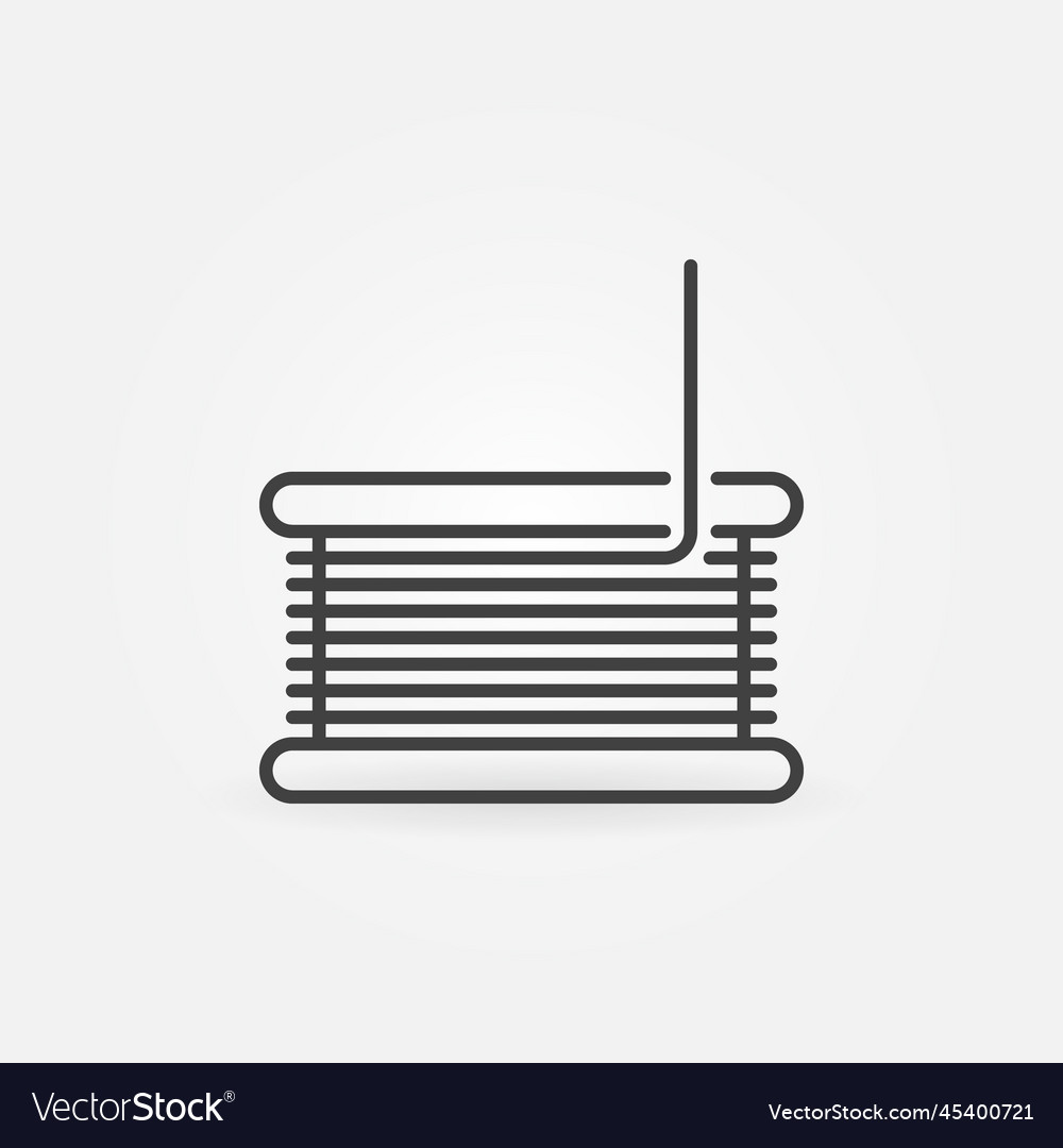 Filament plastic material for 3d printer concept Vector Image