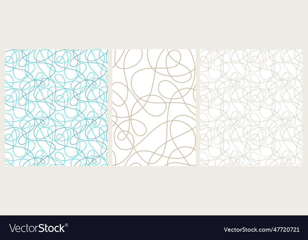 Fun line doodle seamless pattern creative Vector Image