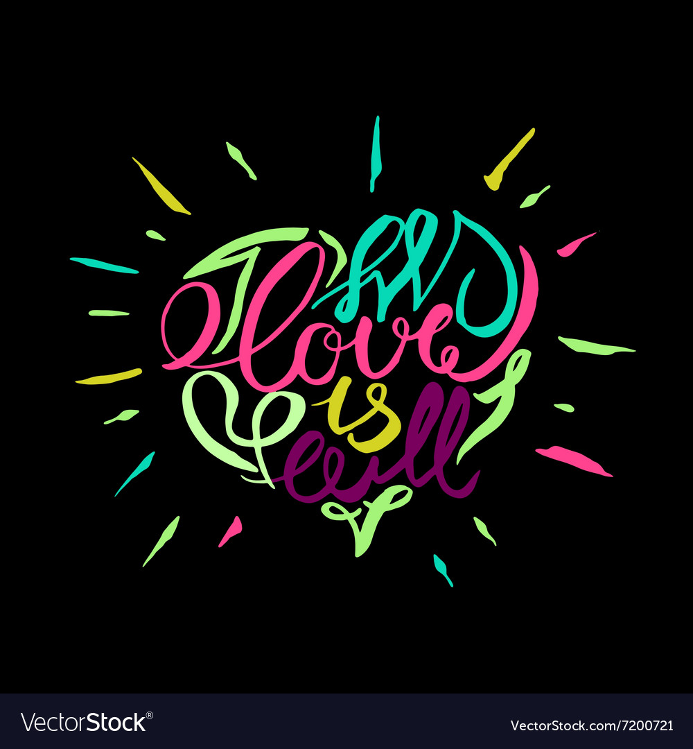 Love lettering Royalty Free Vector Image - VectorStock