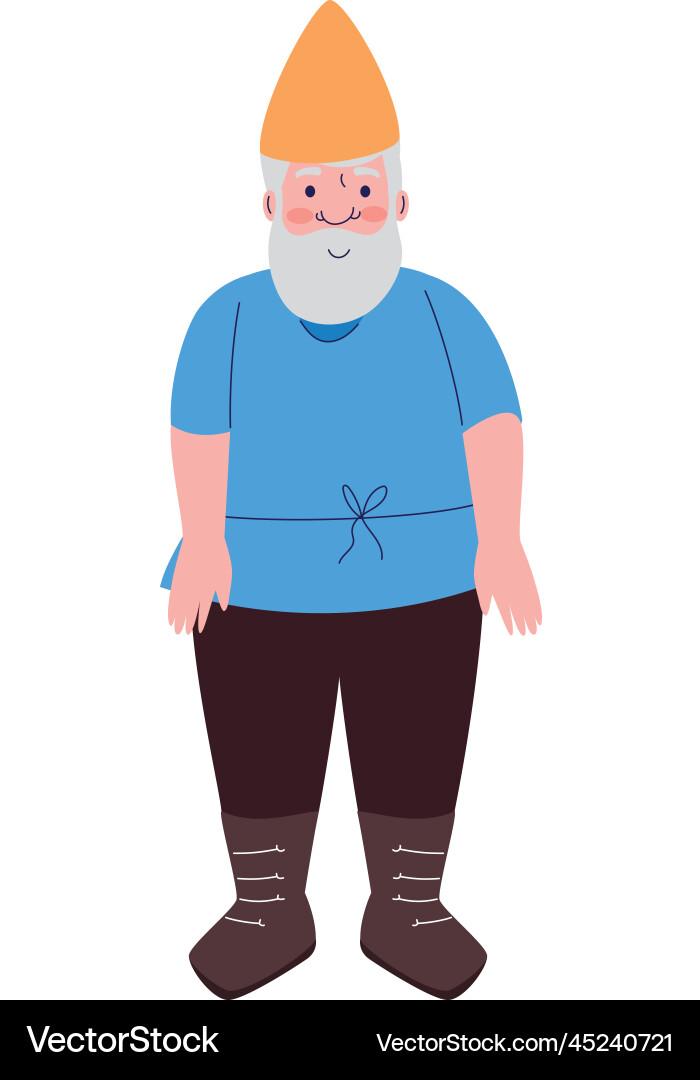 Old gnome fairytale Royalty Free Vector Image - VectorStock