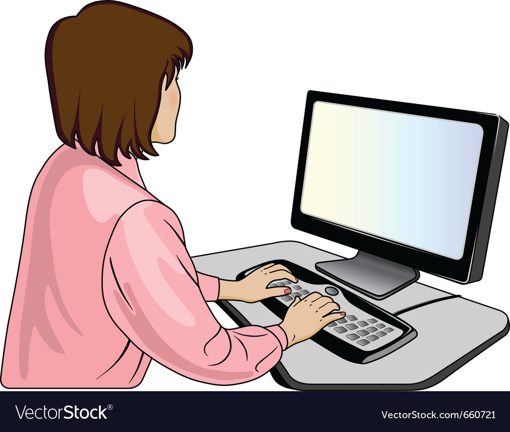 Woman-programmer Royalty Free Vector Image - VectorStock Woman-programmer Royalty Free Vector Image - VectorStock