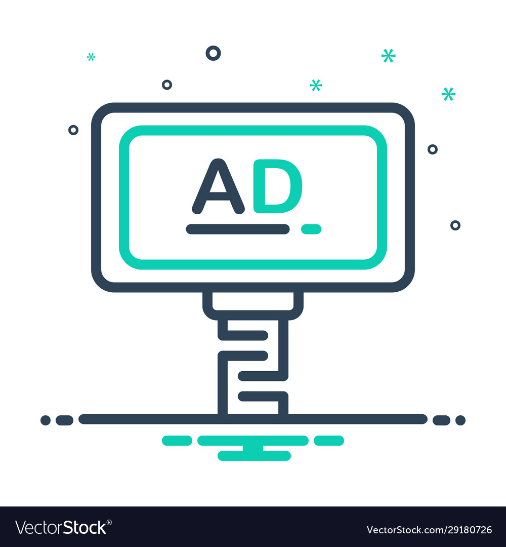 Advertisement Royalty Free Vector Image - VectorStock