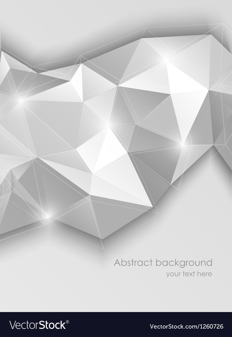 Background with gray triangles Royalty Free Vector Image