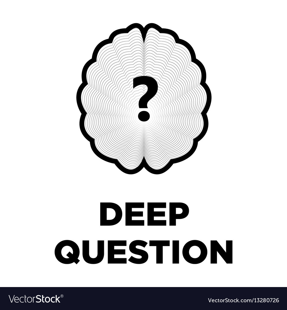 Brain question creative icon smart intelligence Vector Image