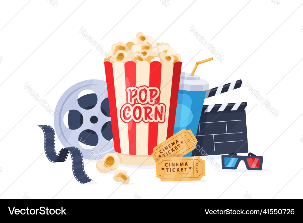 Cinema movie background Royalty Free Vector Image