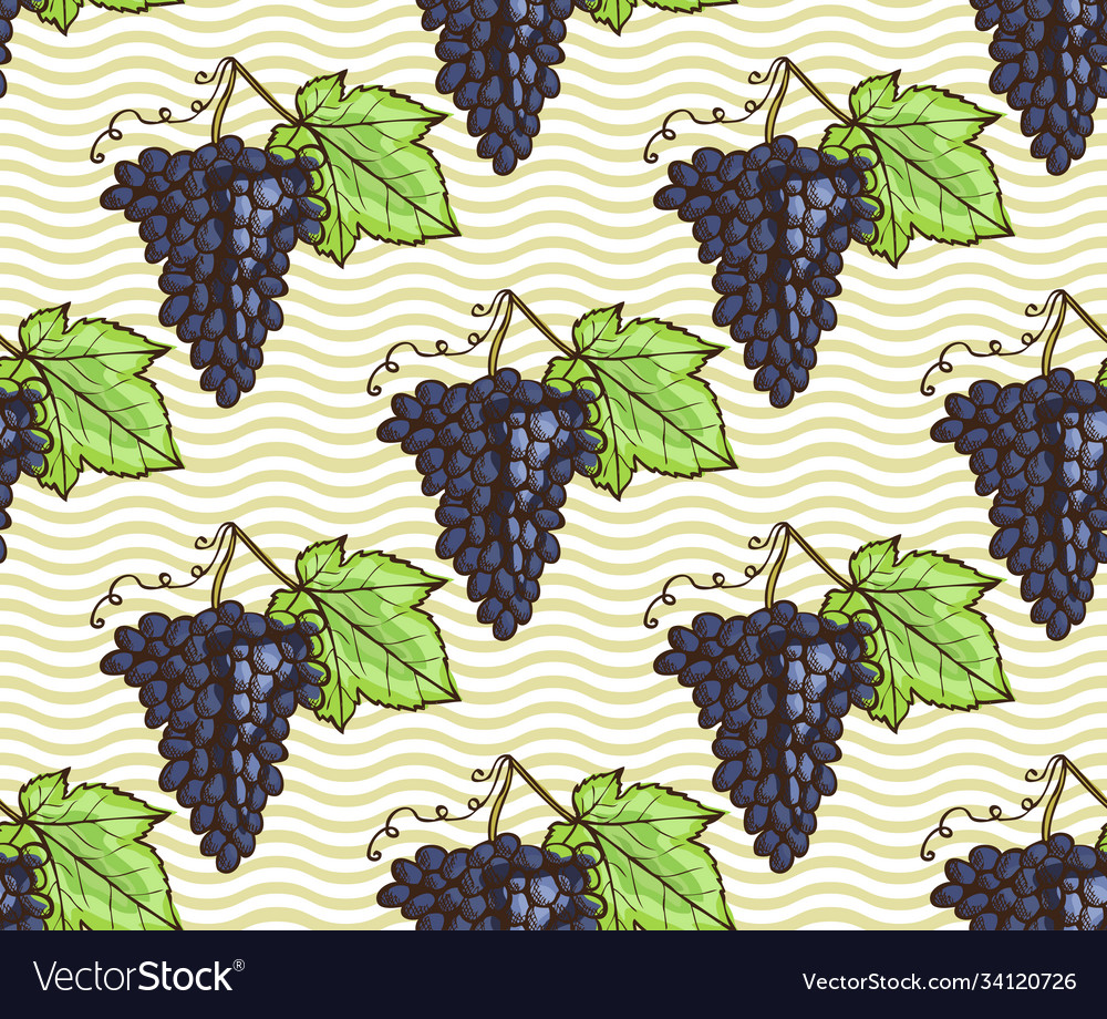 Fruit seamless pattern Royalty Free Vector Image