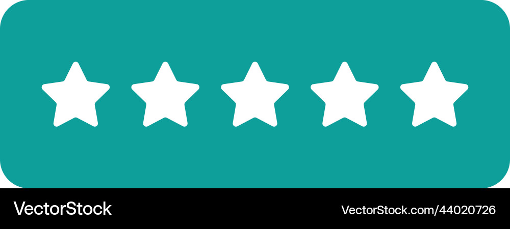 Star review rating icon Royalty Free Vector Image