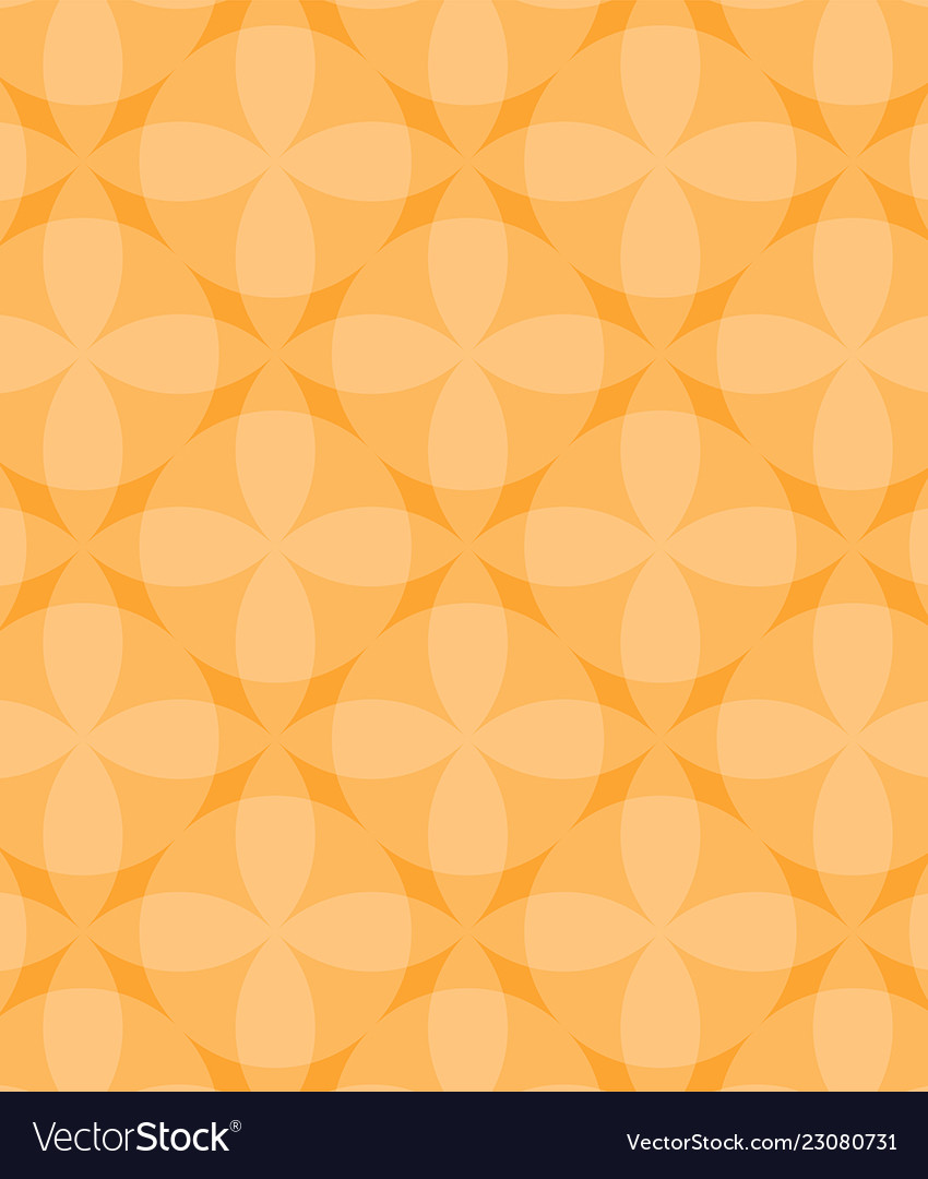 Abstract circles orange pattern background Vector Image