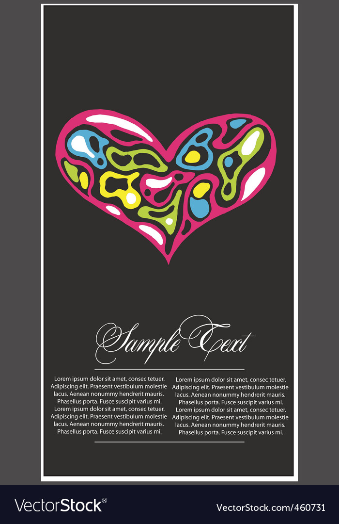 Abstract heart Royalty Free Vector Image - VectorStock