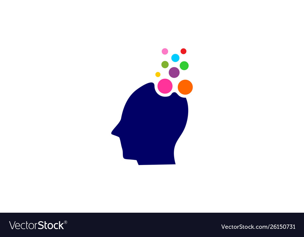 Creative idea solution logo Royalty Free Vector Image