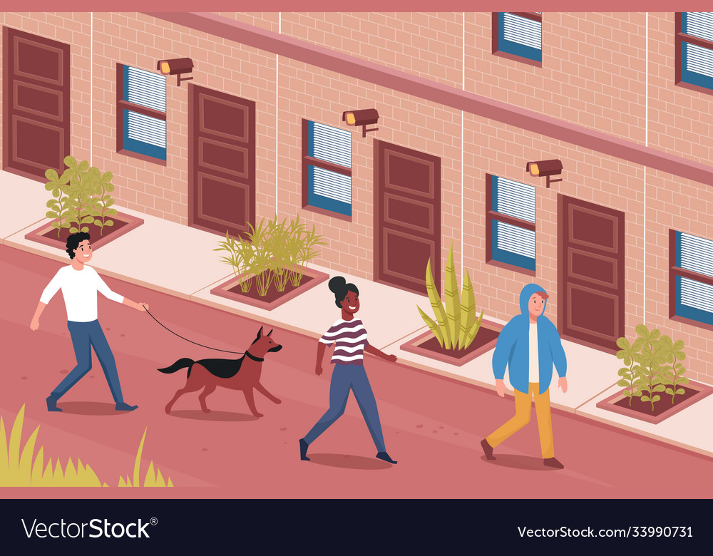 House security flat Royalty Free Vector Image - VectorStock