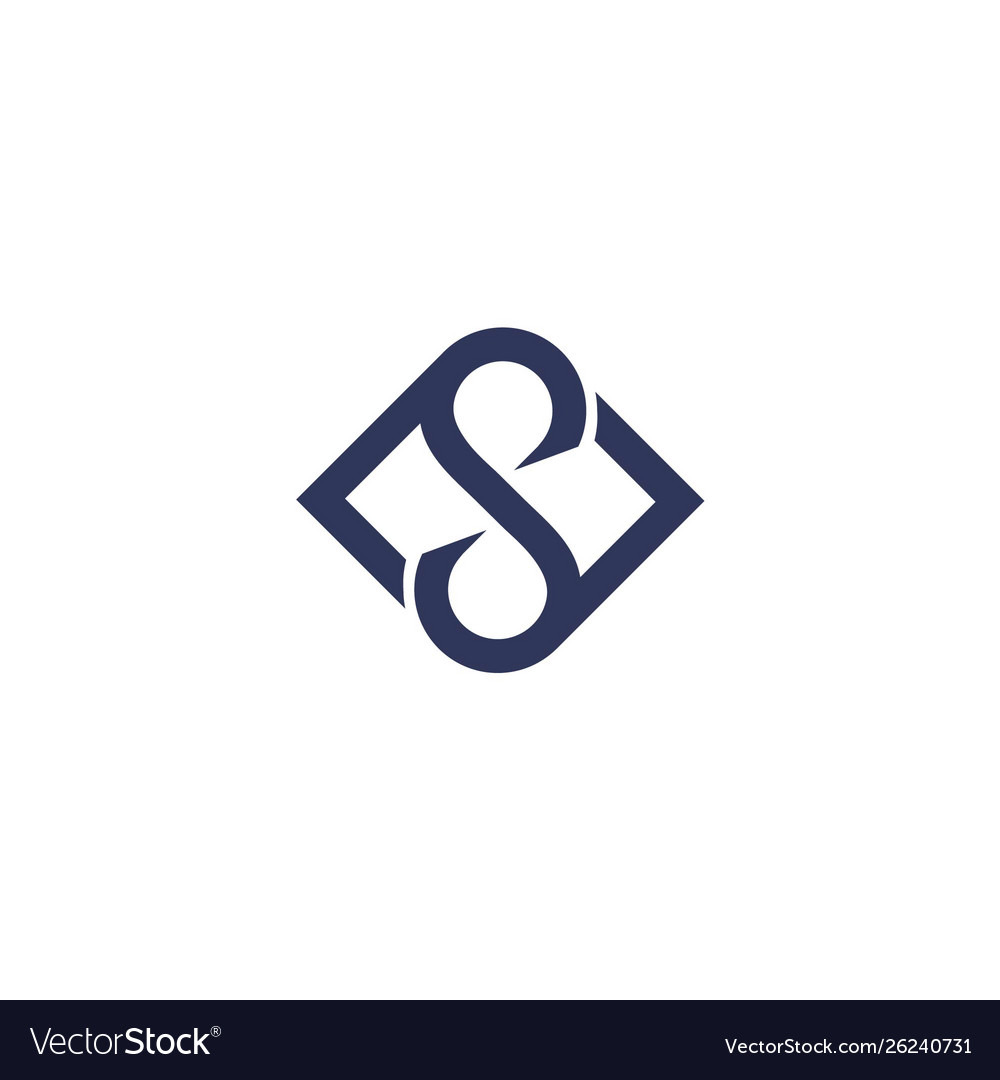 Initial s logo template Royalty Free Vector Image