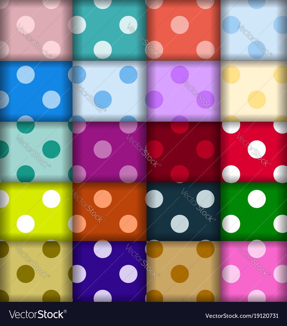 Set dots patterns Royalty Free Vector Image - VectorStock