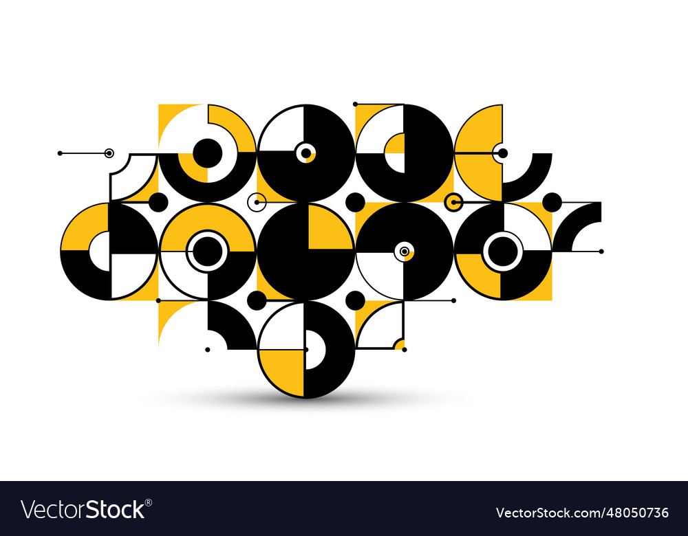 Abstract Geometric Pattern Background Isolated Vector Image