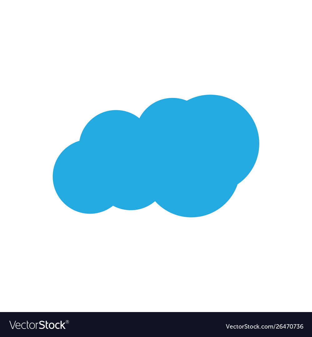 Cloud template Royalty Free Vector Image - VectorStock