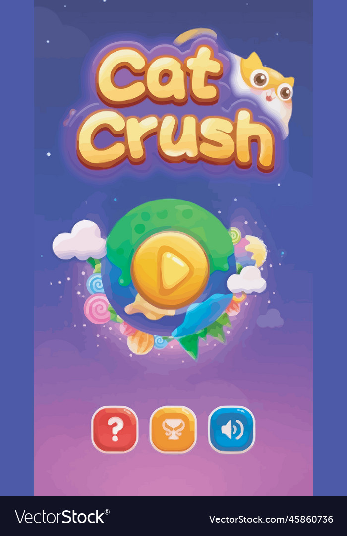 Complete Set Of Level Button Game Ui Pop Up Icon Vector Image