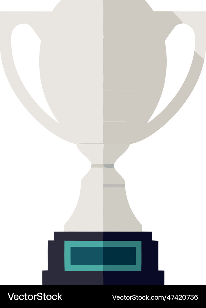 First place trophy success and achievement Vector Image