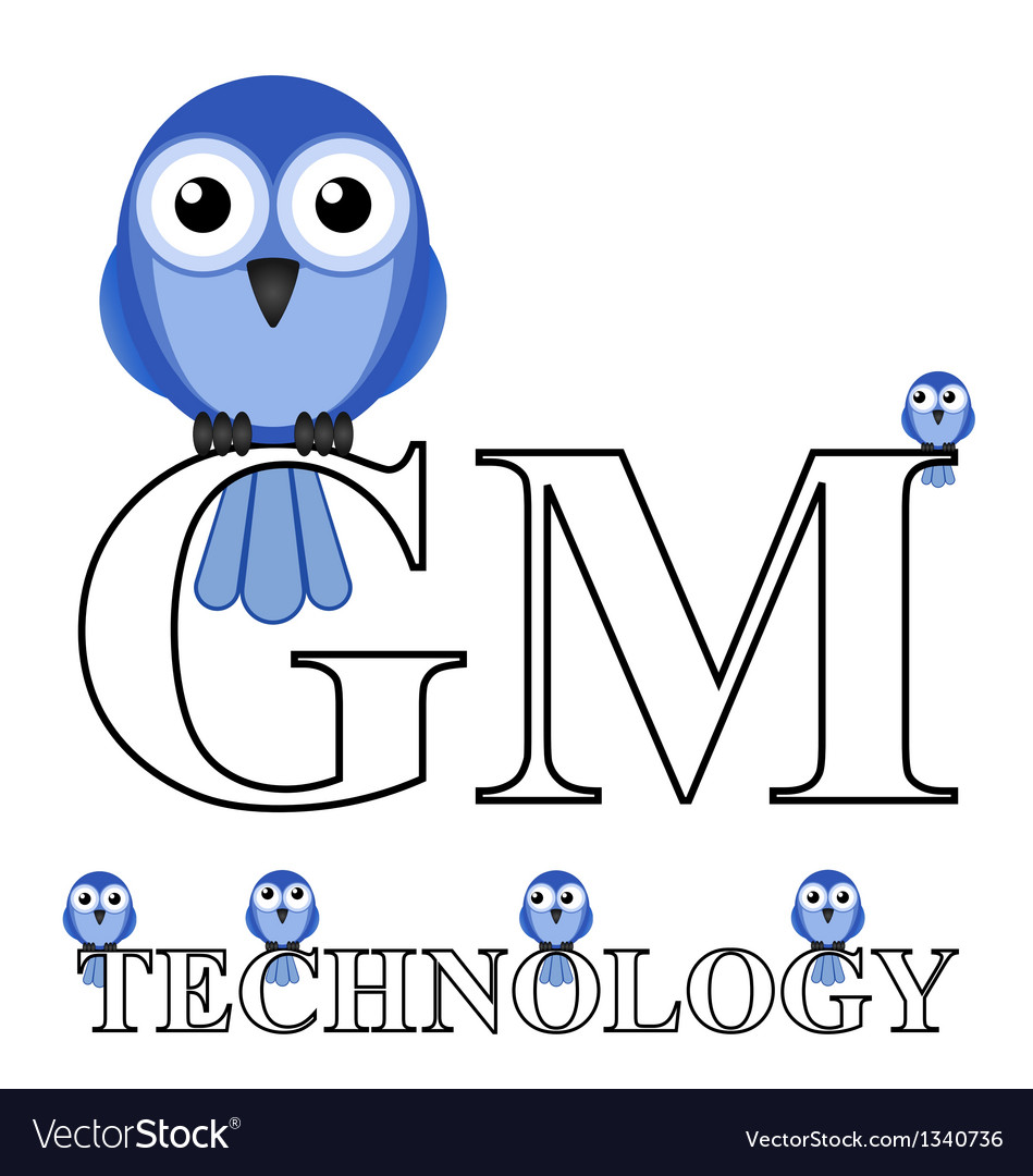 GM TECHNOLOGY Royalty Free Vector Image - VectorStock