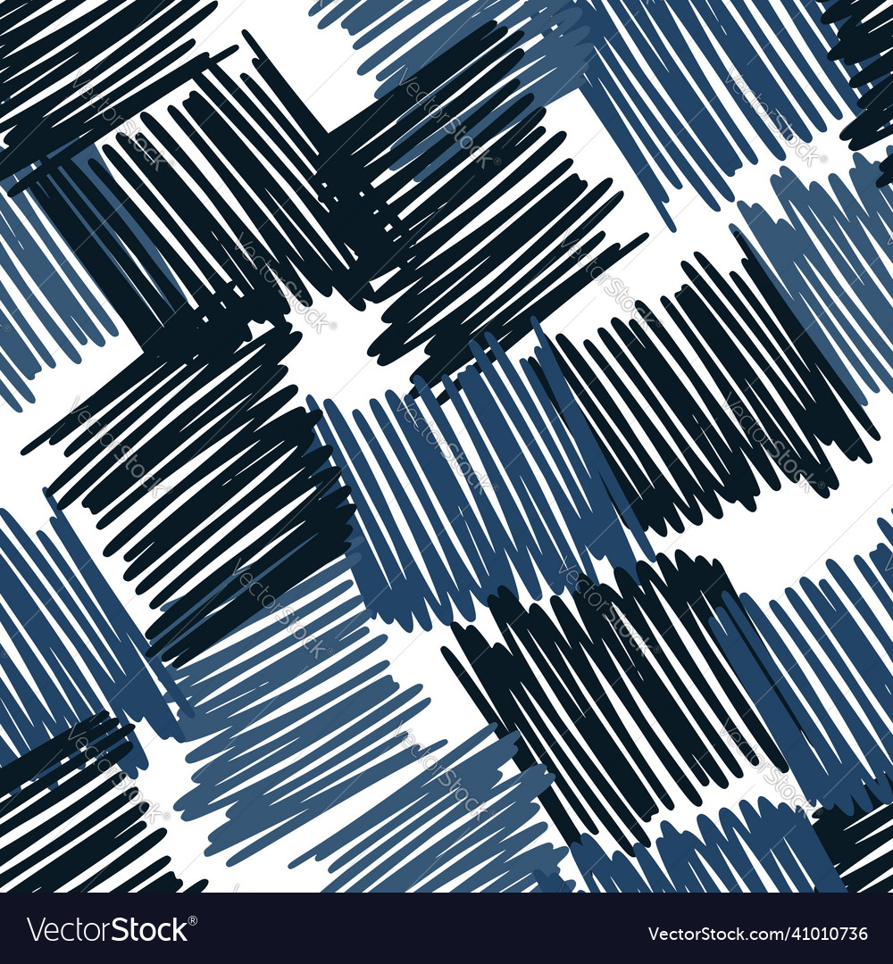 Hand drawn scribbles seamless pattern abstract Vector Image