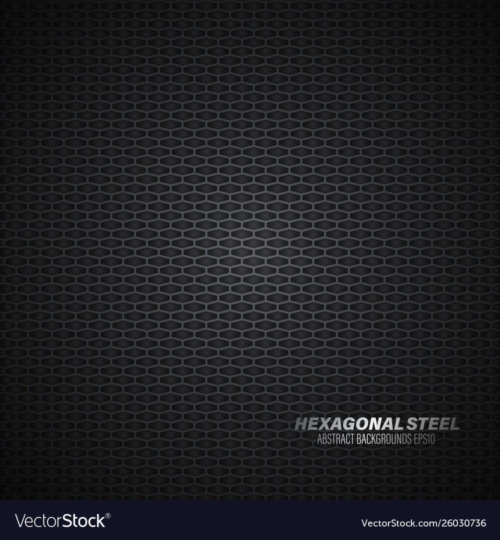 Hexagonal steel surface Royalty Free Vector Image