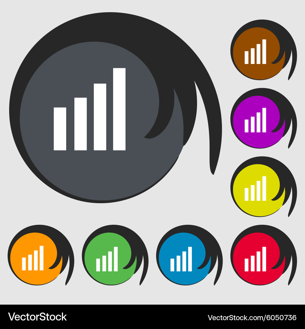 Mobile signal sign wi-fi symbol wireless network Vector Image