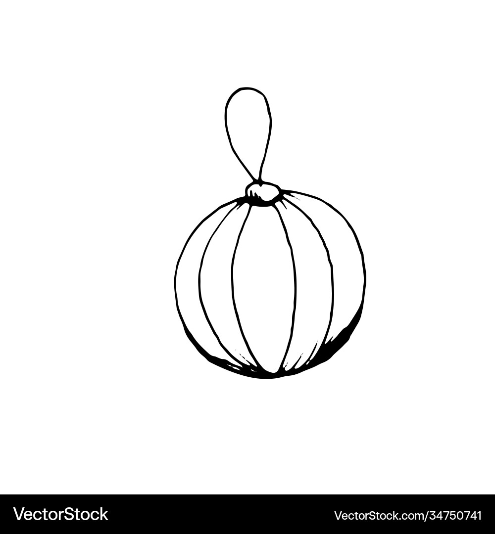 Christmas decorations ball Royalty Free Vector Image