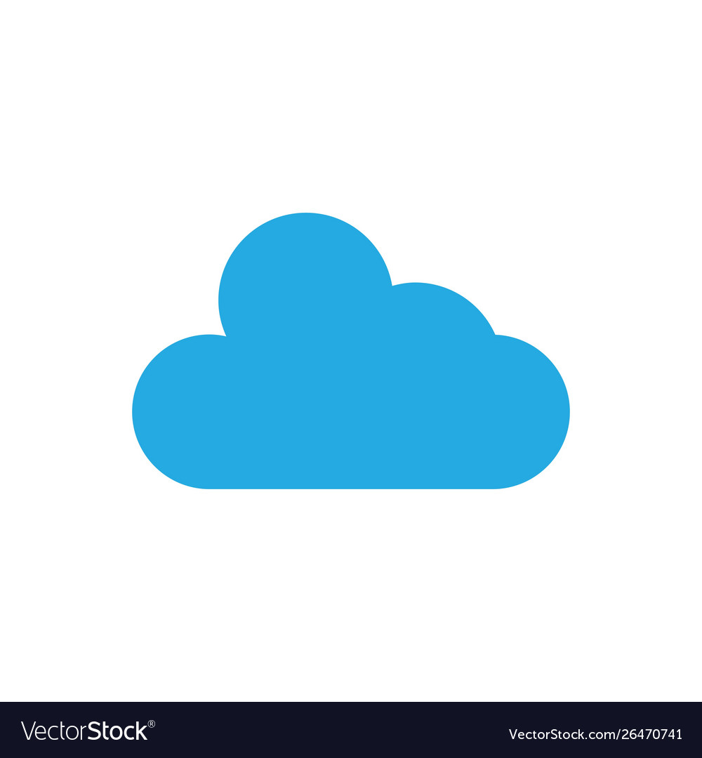 Cloud template Royalty Free Vector Image - VectorStock