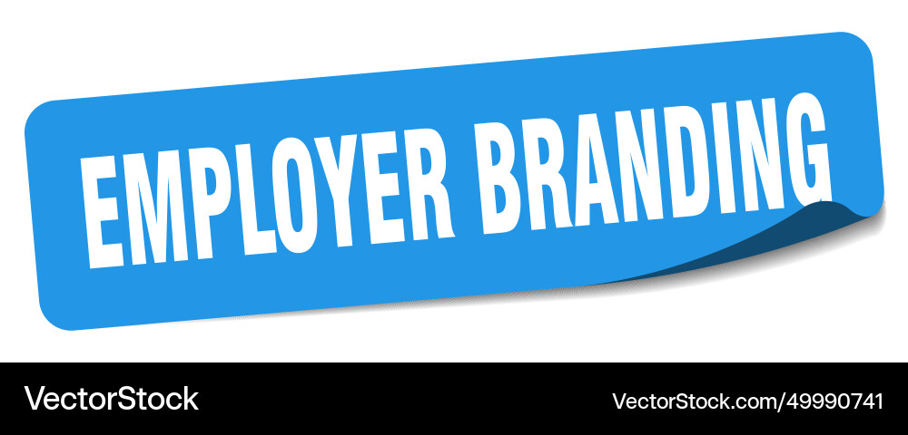 Employer branding sticker label Royalty Free Vector Image