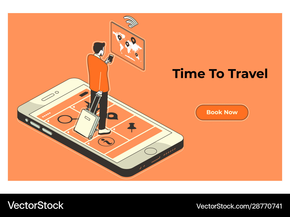 Location destination journey map route travel Vector Image