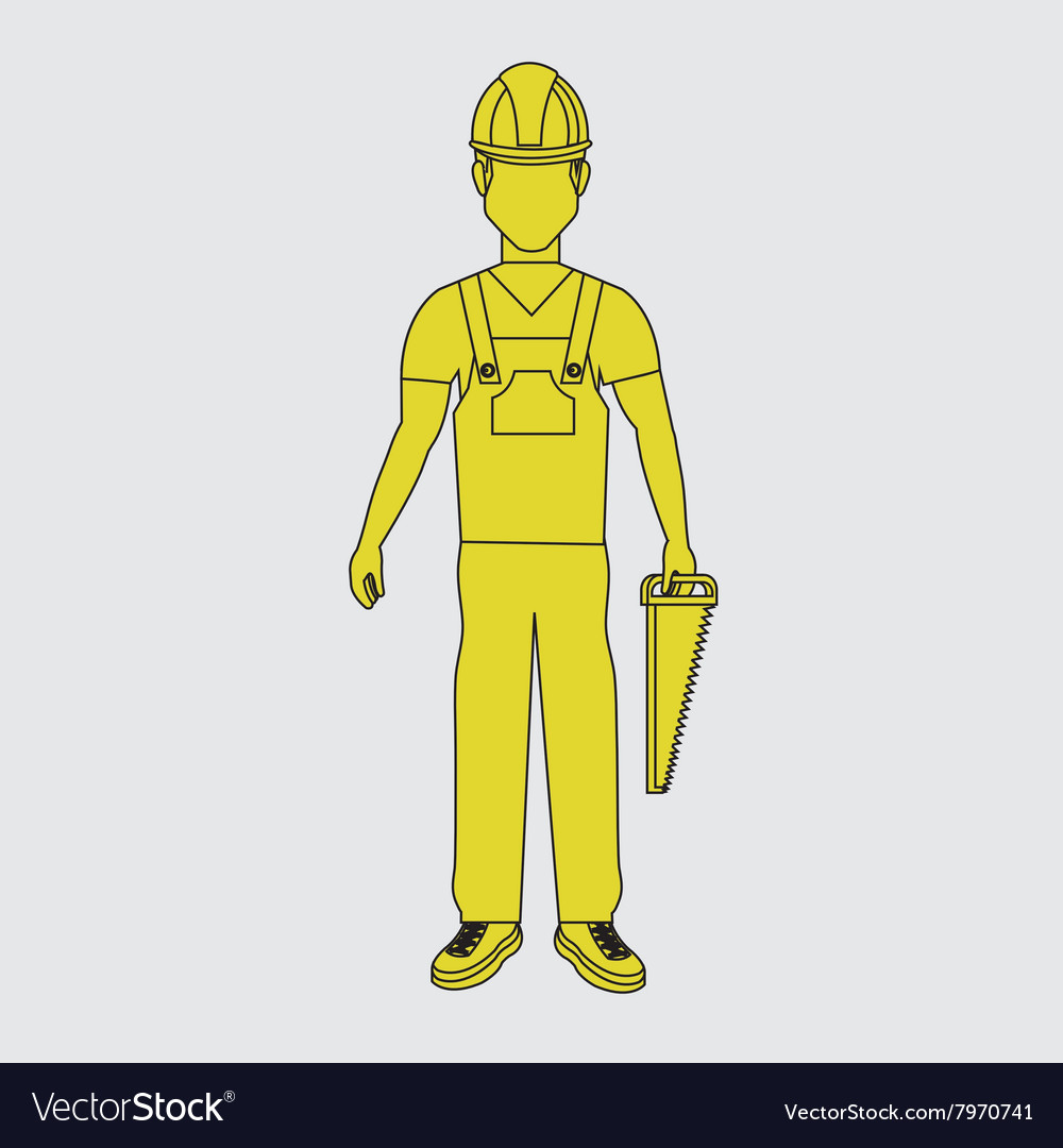Professional construction design Royalty Free Vector Image