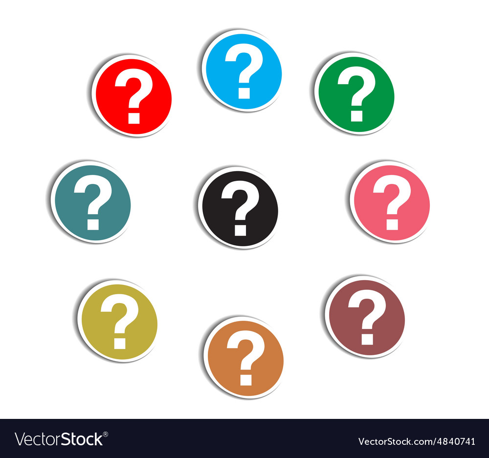 Fragezeichen Lizenzfreies Vektorbild - VectorStock