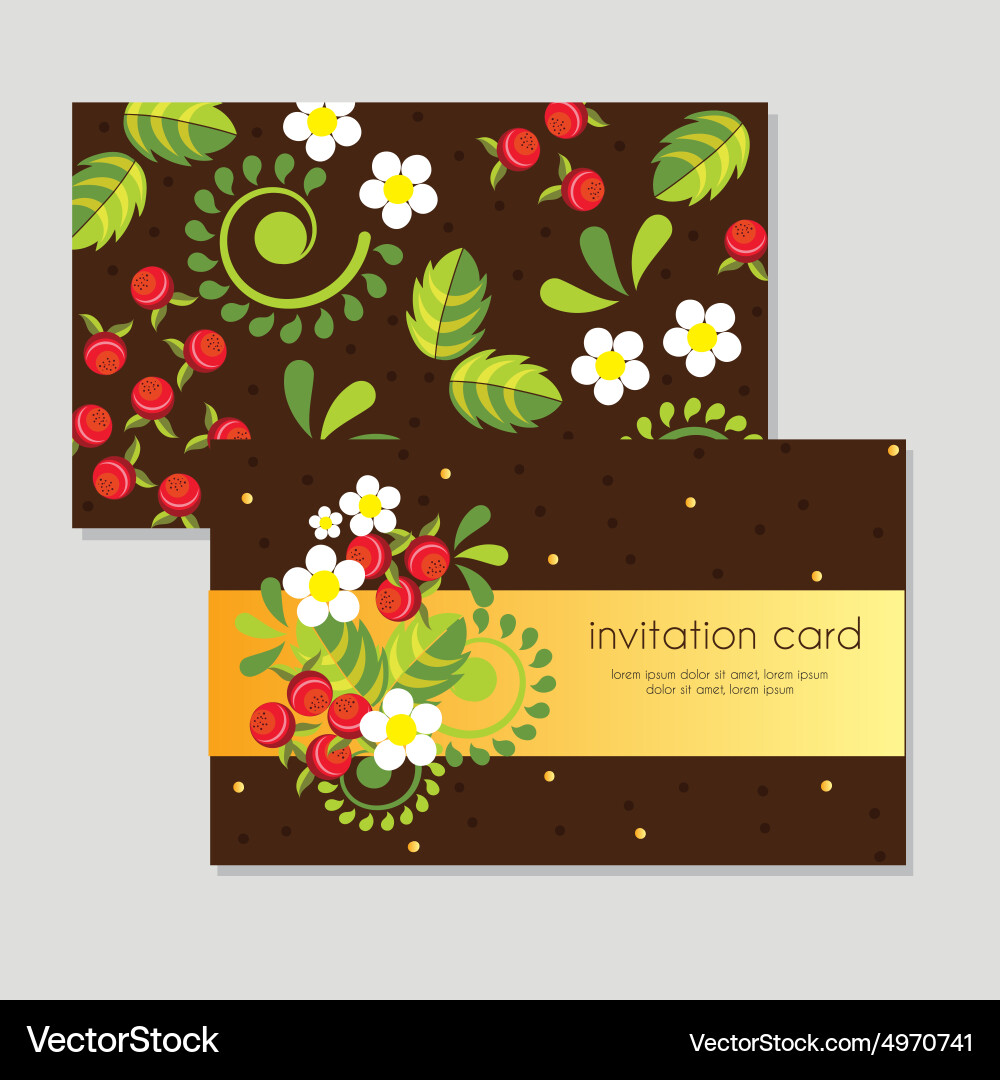 Set of greeting card Royalty Free Vector Image