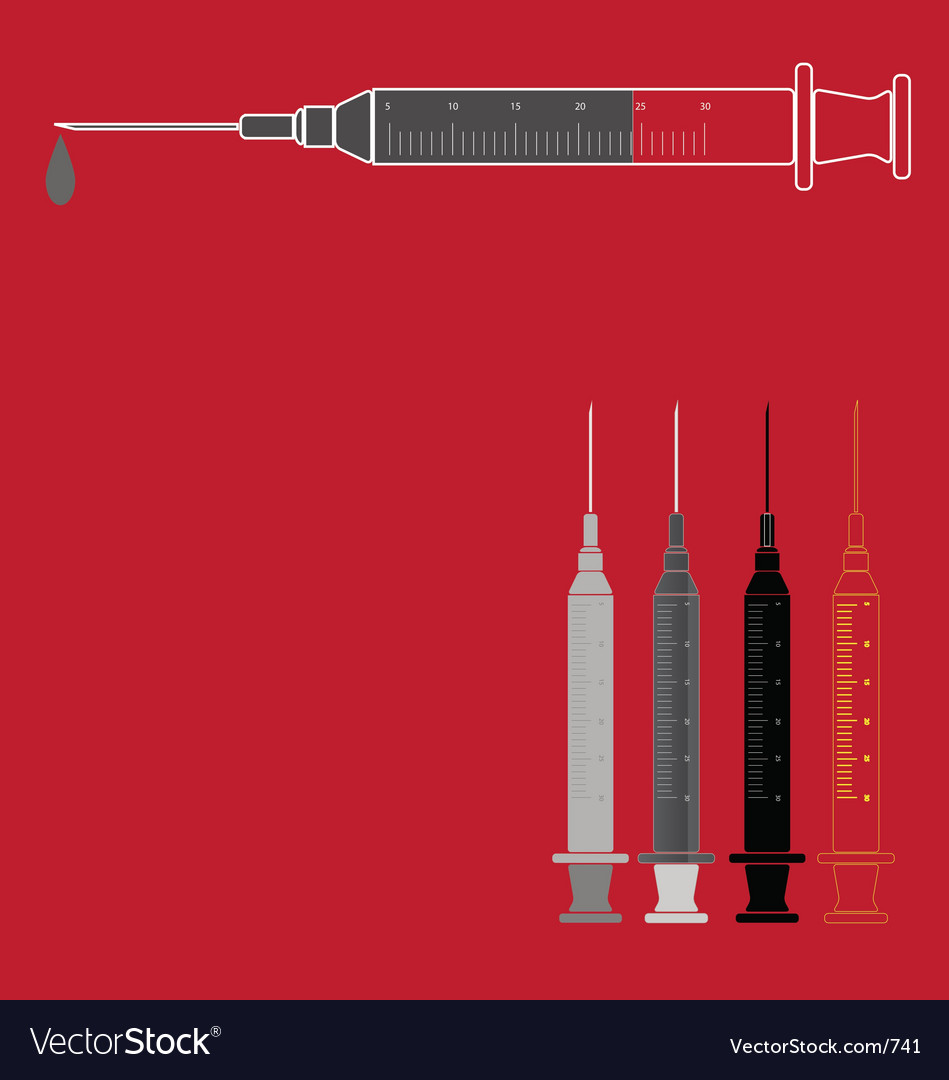 Syringe Royalty Free Vector Image - VectorStock