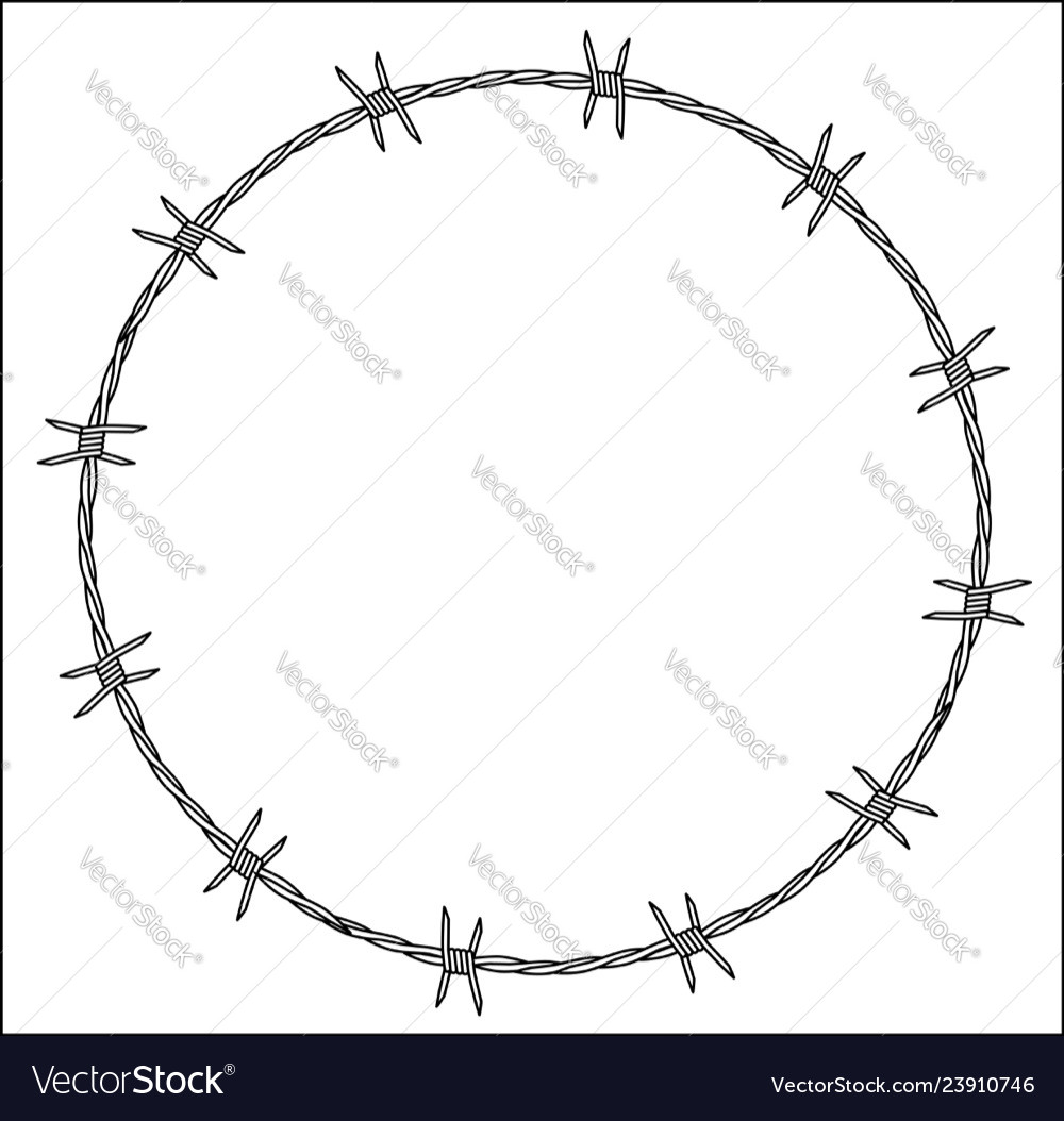 Barbed wire Royalty Free Vector Image - VectorStock