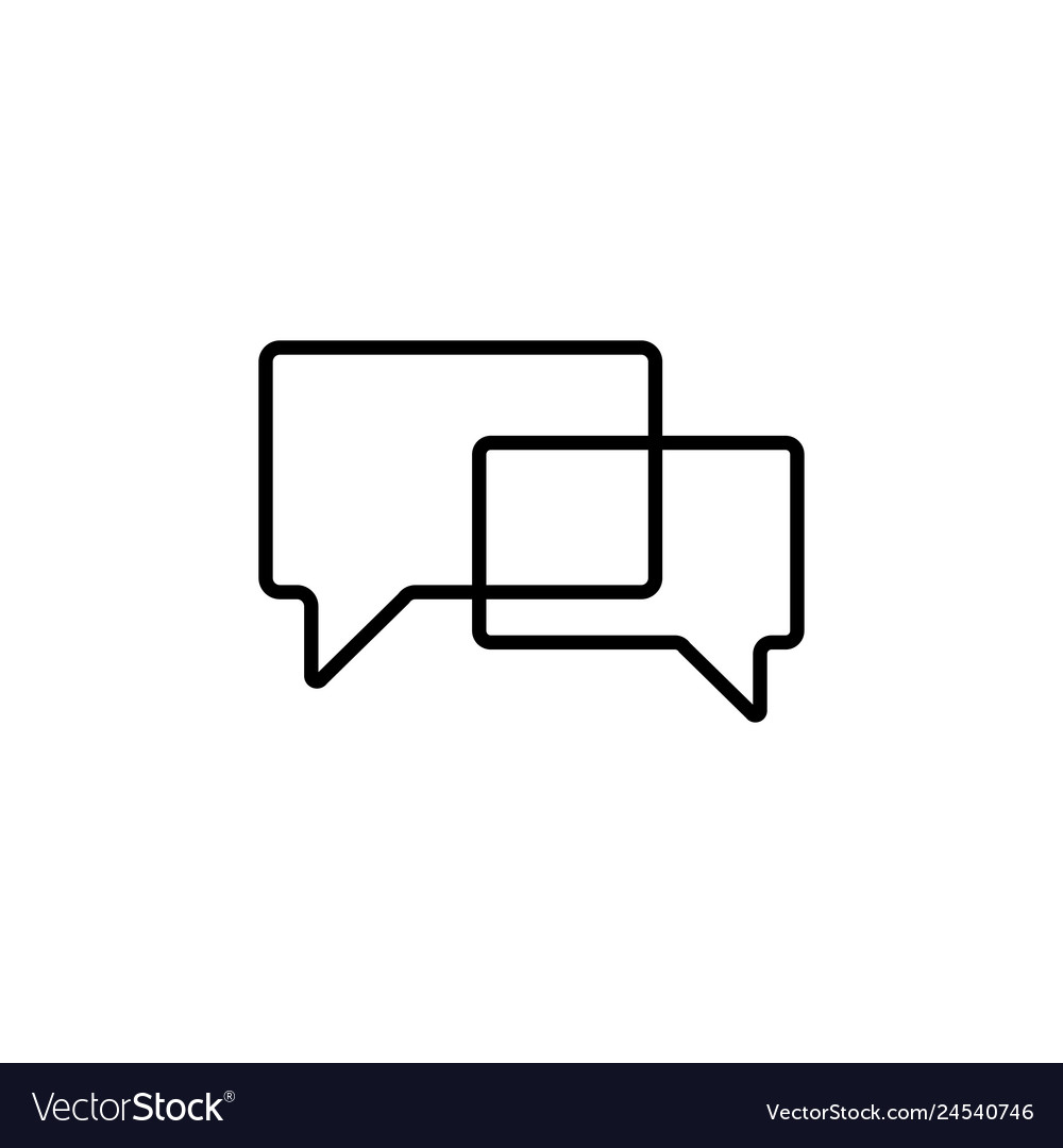 Bubble chat graphic design template Royalty Free Vector