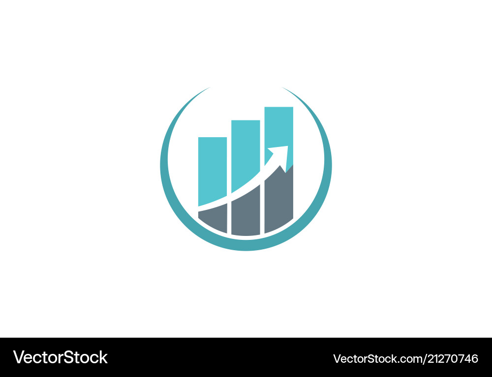 Business arrow up logo Royalty Free Vector Image